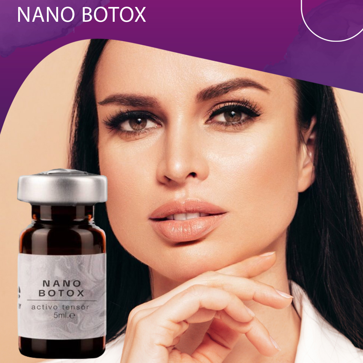 Fiola concentrata NANOBOTOX, 5ML Combaterea ridurilor profunde, Lifting ...